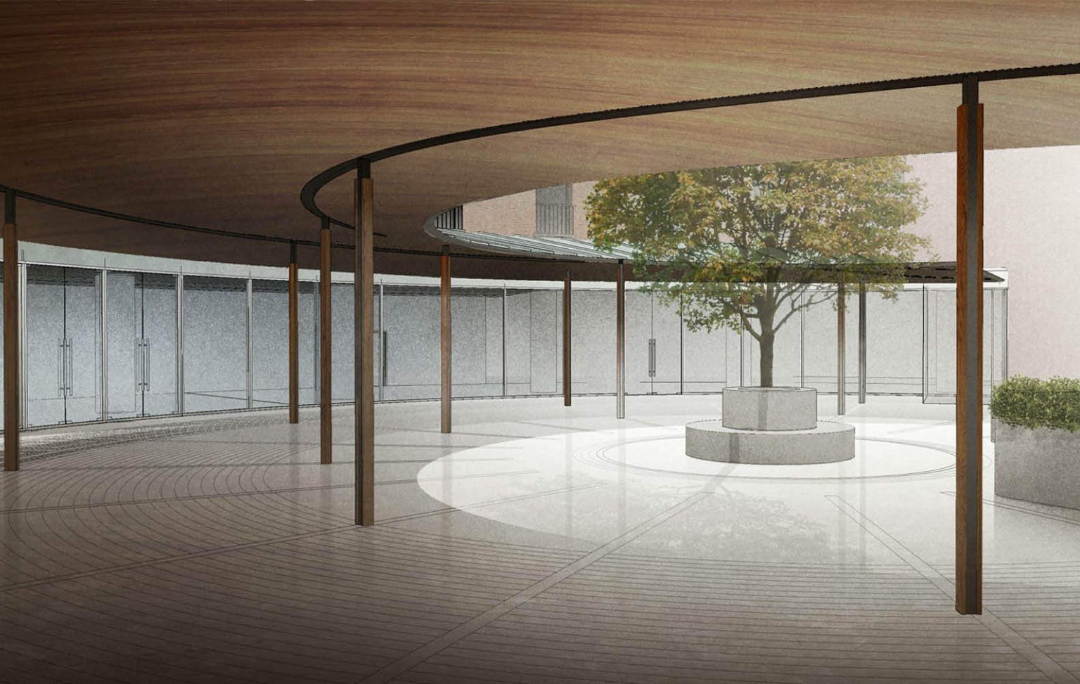 Parametric Curved Timber Rooftop Canopy | Project | Sculptform