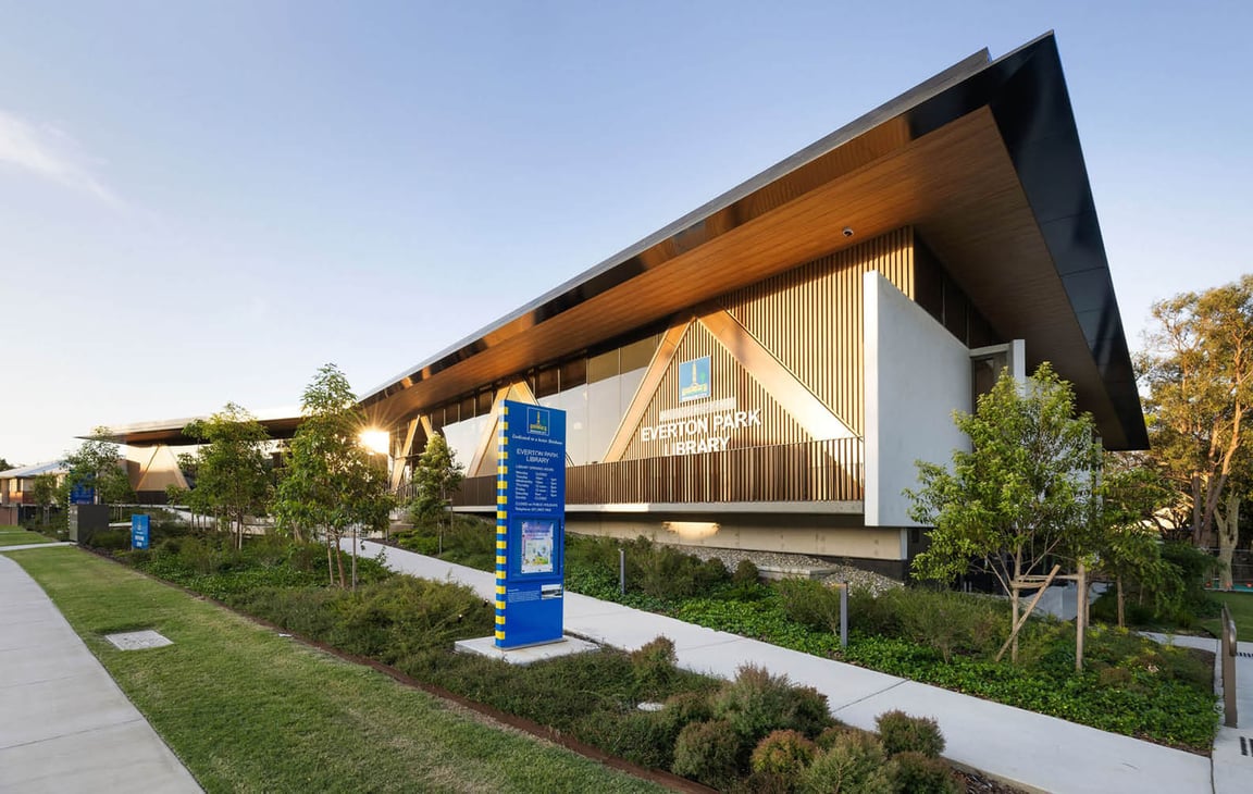 Tree Canopy-Inspired Facade at Everton Park Library | Project | Sculptform