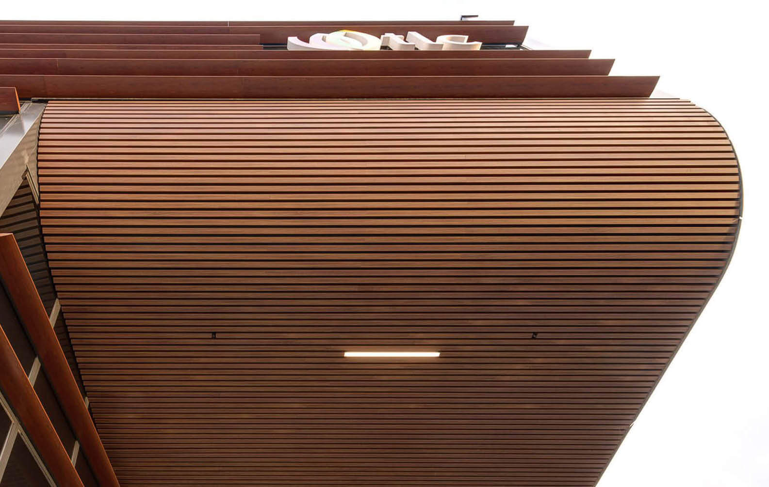 Curved Aluminium Cladding for TLC Whitewater | Project | Sculptform