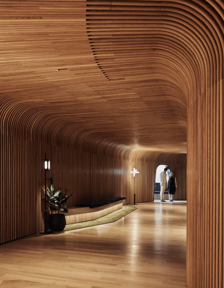 Curved Timber Walls and Ceilings | Sculptform