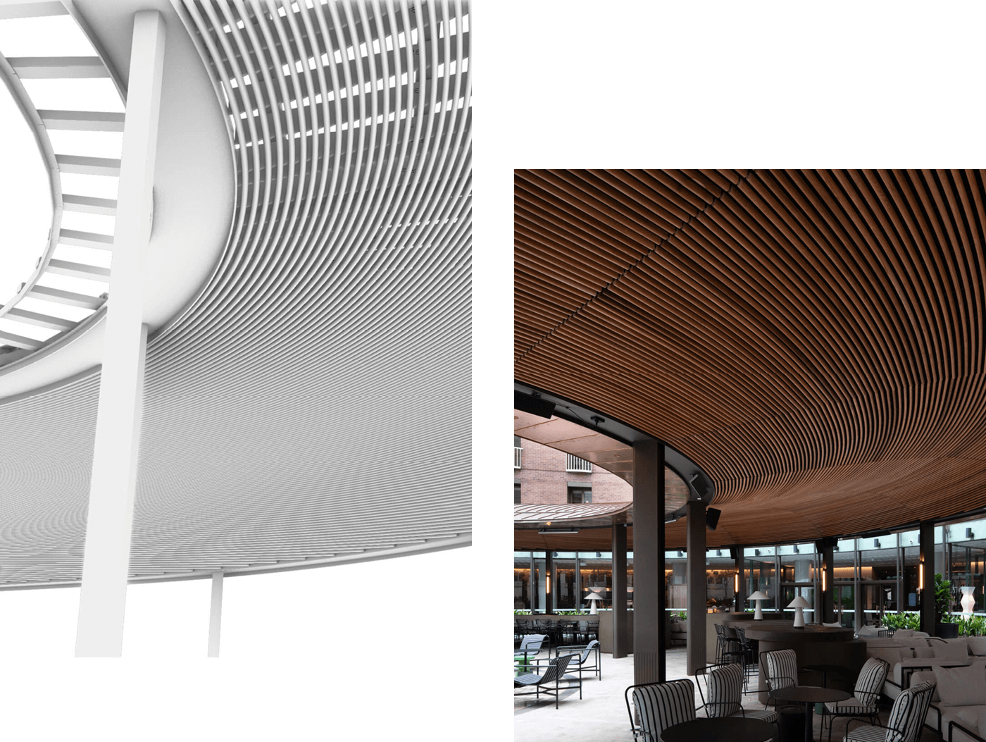 Parametric Curved Timber Rooftop Canopy | Project | Sculptform