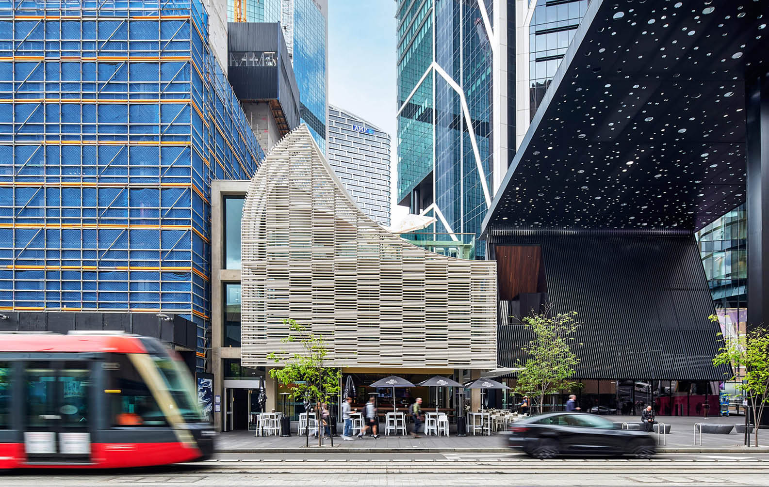 Timber Awning Soffit on George Street | Project | Sculptform