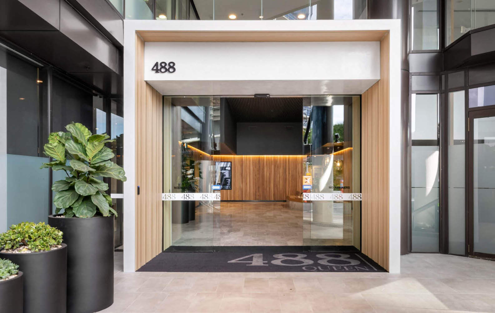 Timber Feature Walls of 488 Queen Street | Project | Sculptform